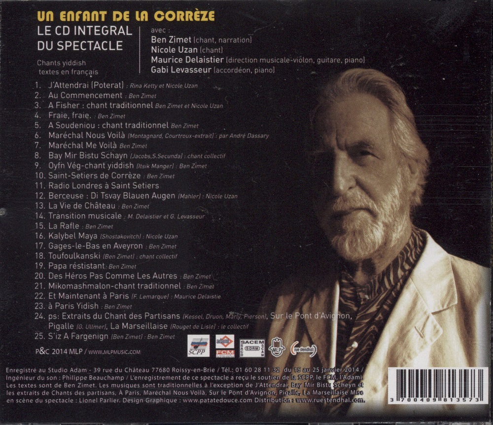 Ben Zimet - Un enfant de la Corrèze - Institut Européen des Musiques Juives